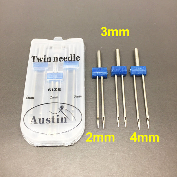 Universal Twin needle set for most Domestic Sewing Machine (2mm, 3mm a ...